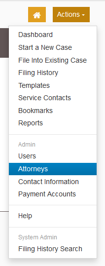 FIRM ADMINS: How To Edit Attorney Information – eFile