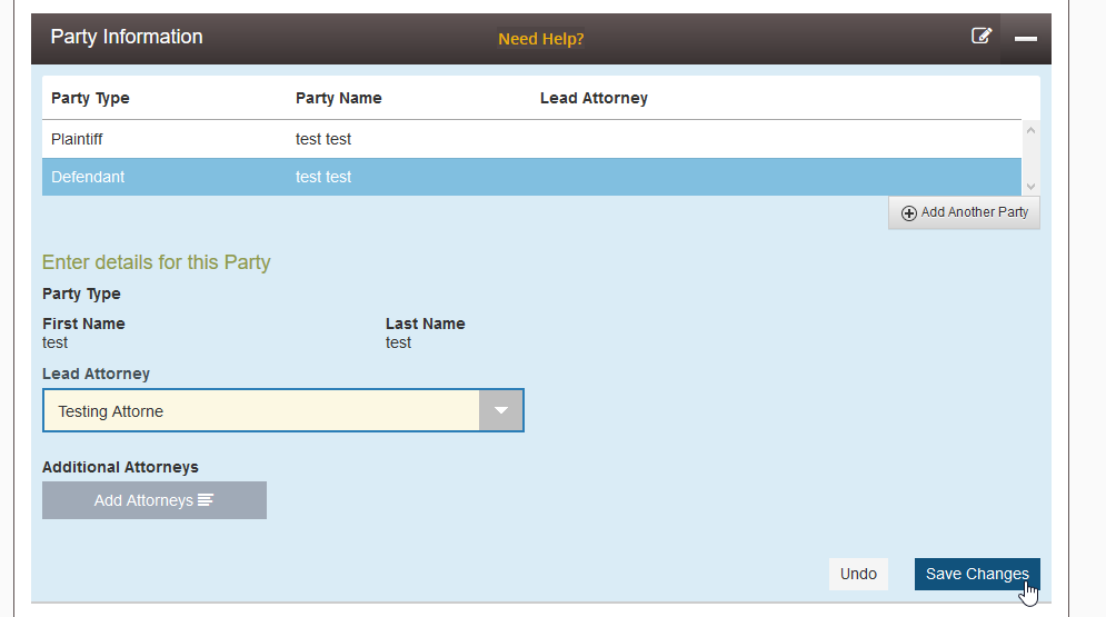 How To Add a Lead Attorney To a Party on a Case – eFile