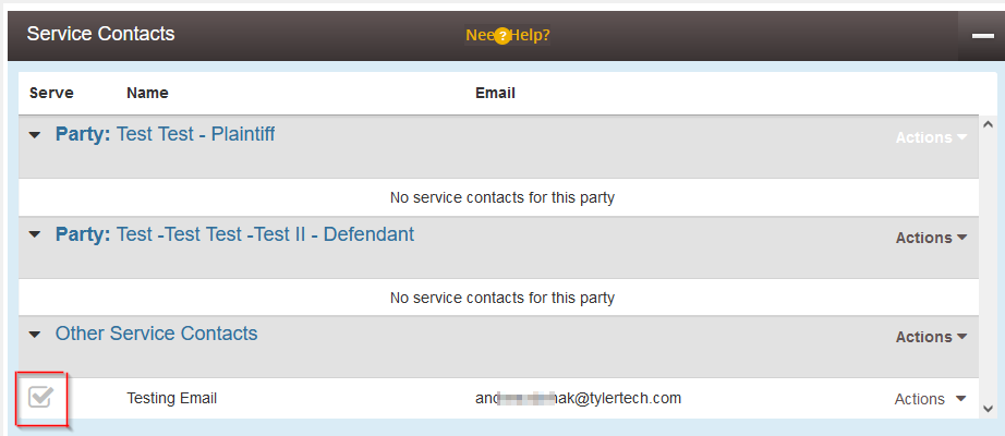 What is the Service Contacts Section? – eFile
